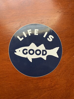 Life Is Good Fish round Sticker Decal 4in | eBay