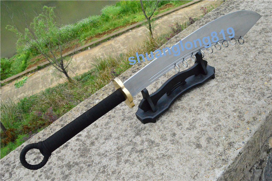 Unique KungFu Nine Ring Broadsword DaDao Sword Sharp High Carbon Steel Blade Dao | eBay