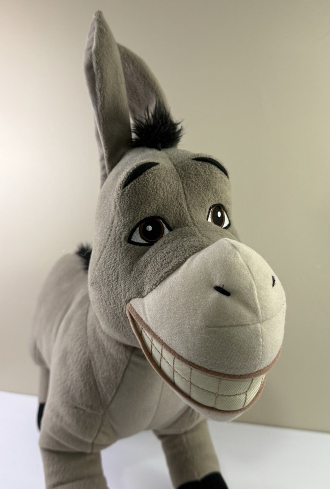 Shrek 2 Jumbo Plush Fun Big Smile Smiling Donkey 2004 Hasbro 21" | eBay