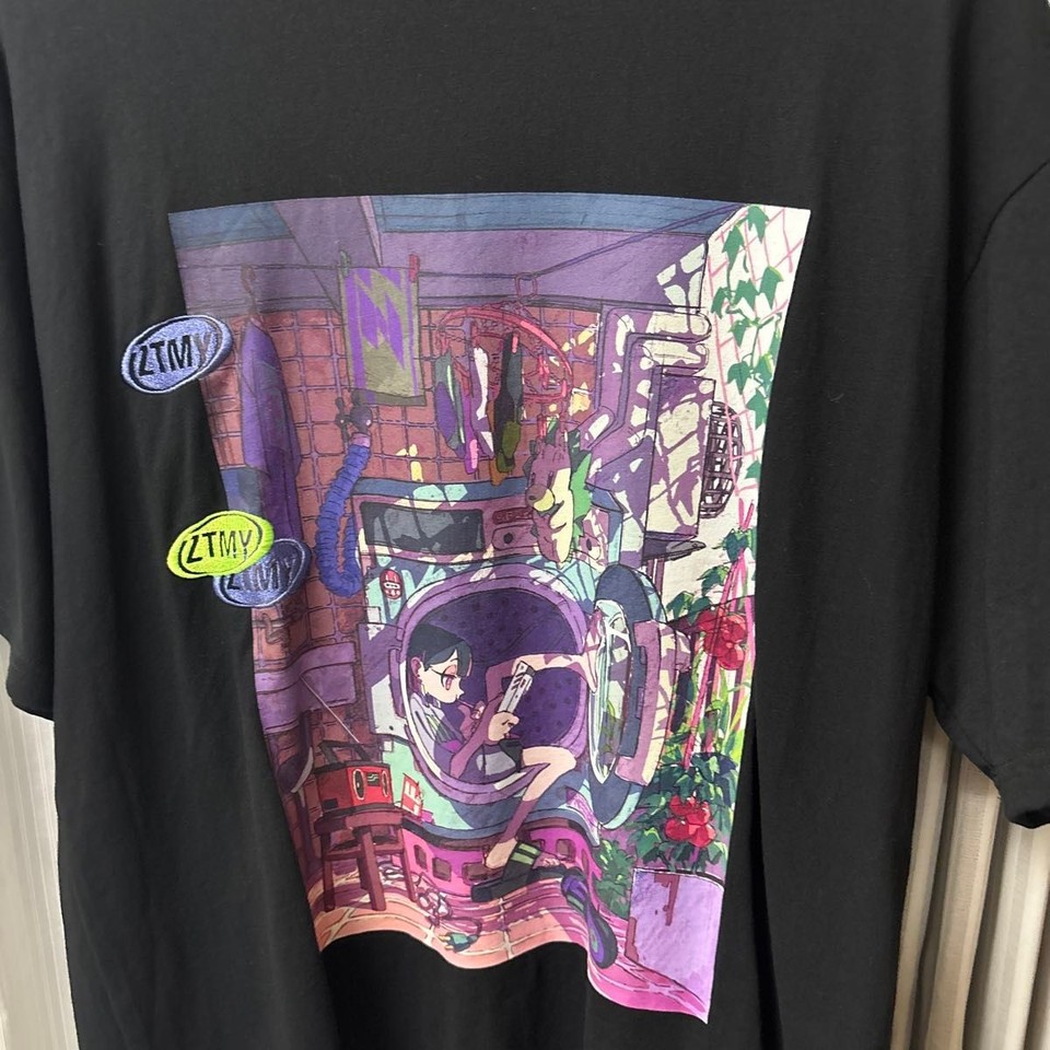 ZUTOMAYO HP HOP T-shirt Hanabushi Design L Black Cotton ZTMY Music ...