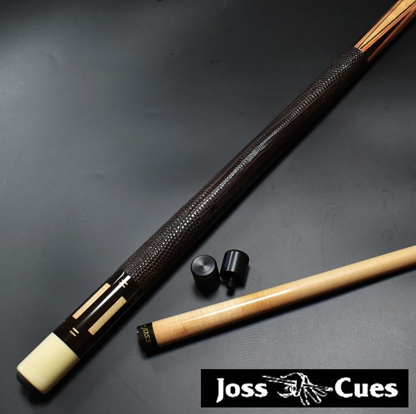 Joss Cues/Joss Gold Logo 80 4 Points 14 Threads Lizard Genuine Leather ...