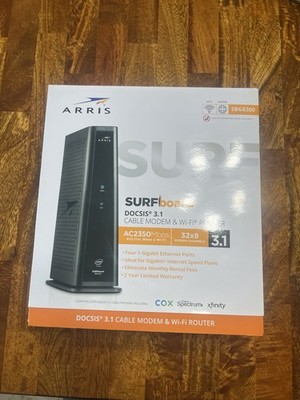 ARRIS SURFboard SBG8300 Cable Modem & Wi-Fi Router – DOCSIS 3.1 AC2350 ...