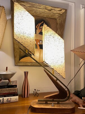 Majestic vintage mid century atomic lamp 1950s | eBay