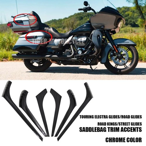 Tri-Line Saddlebag Accent Decals Kit For Harley Electra Glides Road ...