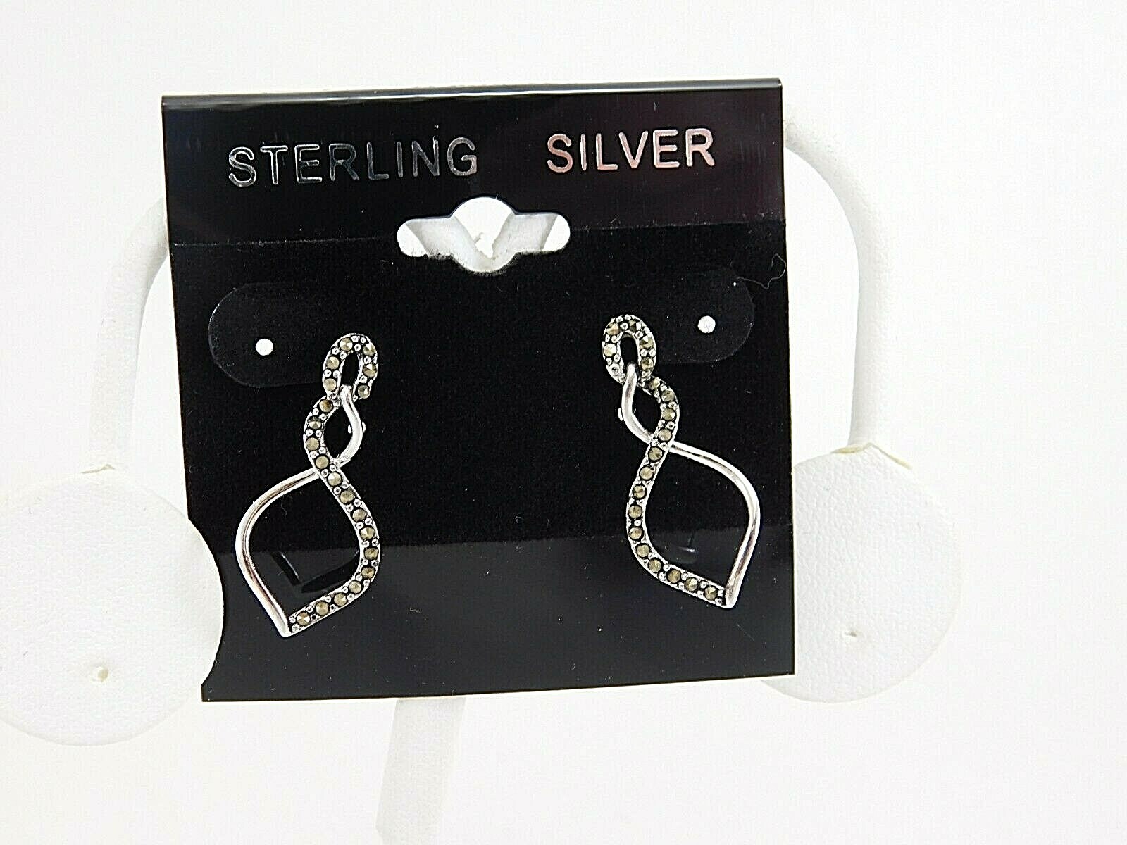 925 Sterling Silver Dangled Earrings JK0182 | eBay