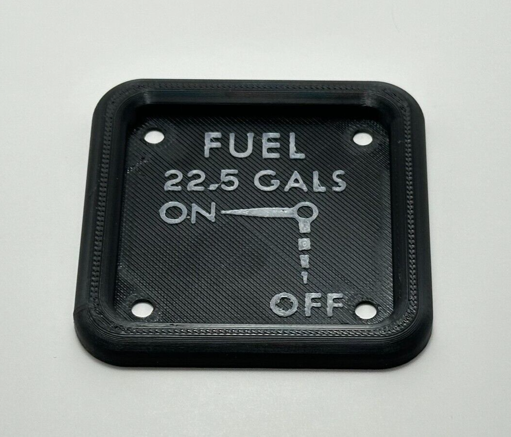 Cessna 150/152 Fuel Selector Placard (22.5 Gallons Useable Fuel) | eBay