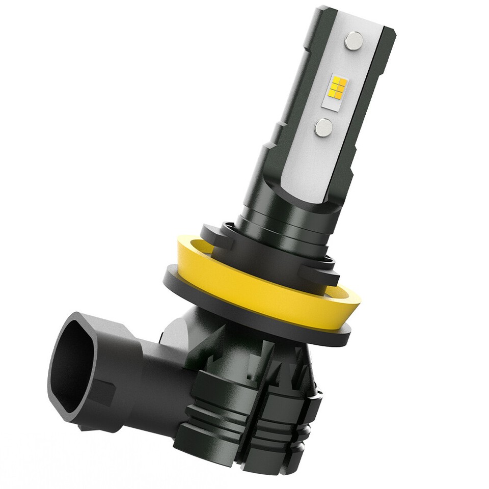 2PCS H11 H8 White Yellow LED Fog Light Bulbs Dual Color Switchback ...