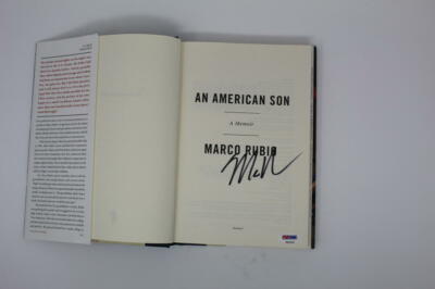 SENATOR MARCO RUBIO SIGNED AUTOGRAPH "AN AMERICAN SON" BOOK 2024 ...