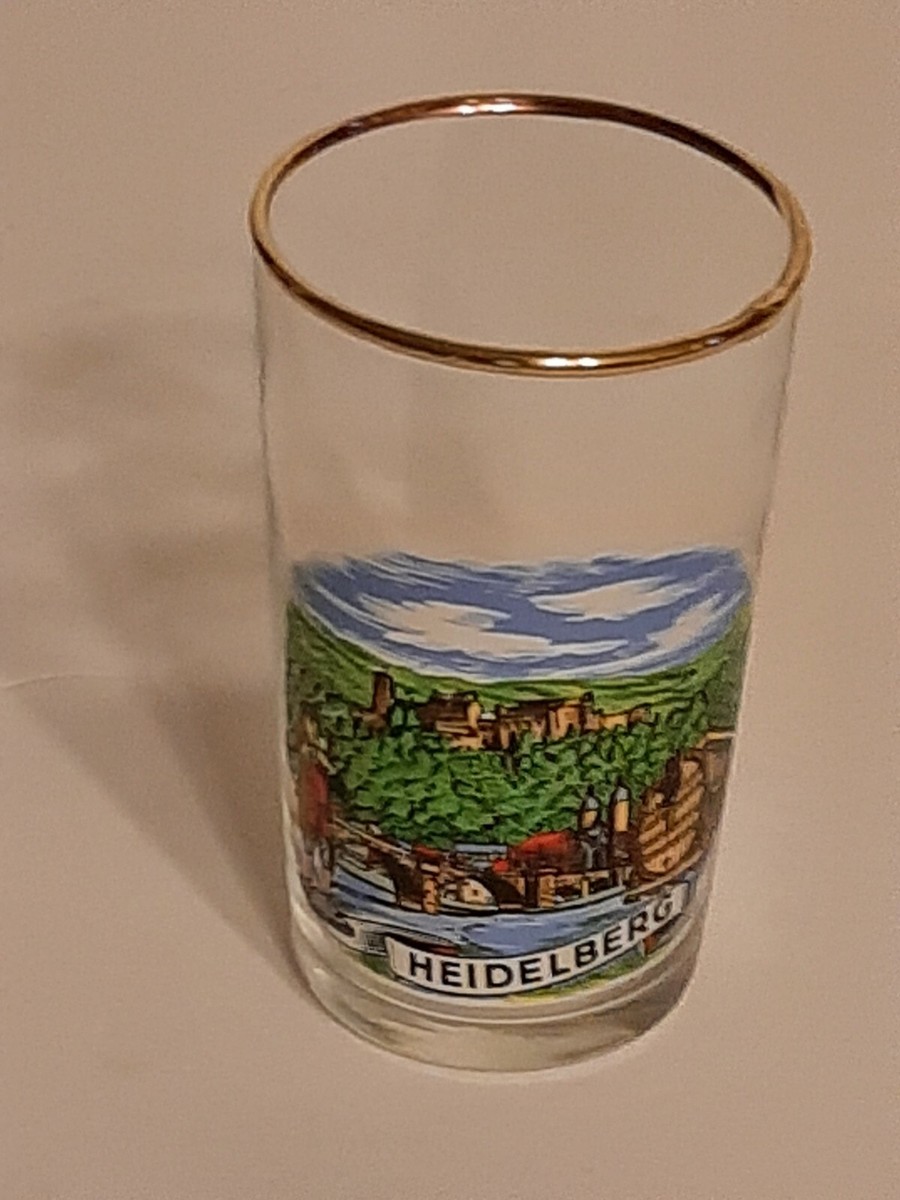 Heidelberg Shot Glass Heidelberg Castle: Age Old Ruins Tower Above