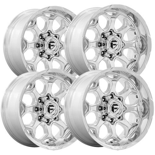 (Set of 4) Fuel FC862 Scepter 22x10 8x170 -18mm Polished Wheels Rims 22 ...