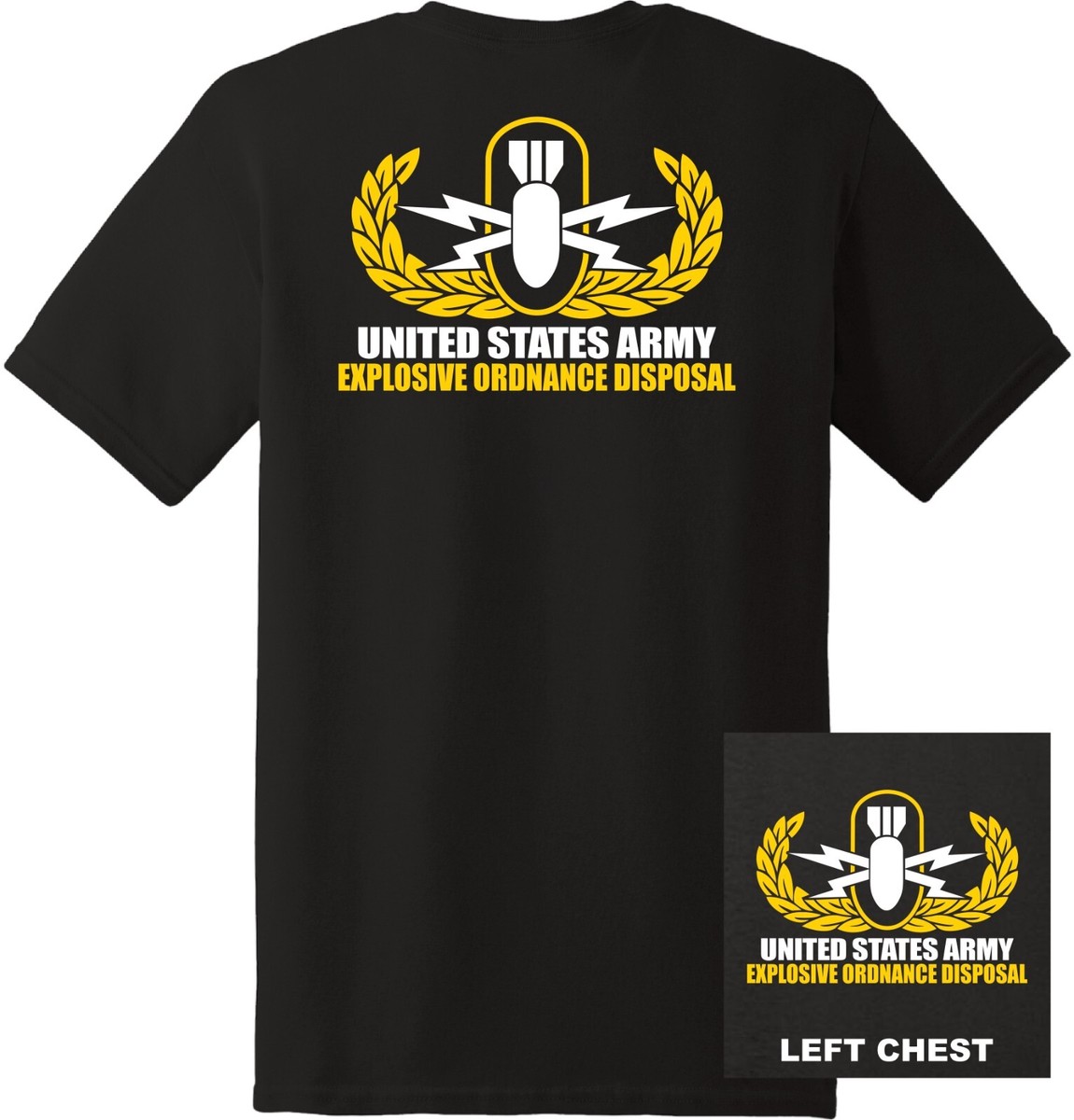 Us Army Eod Logo Explosion Ordnance Disposal Skull Badge Military U.S.