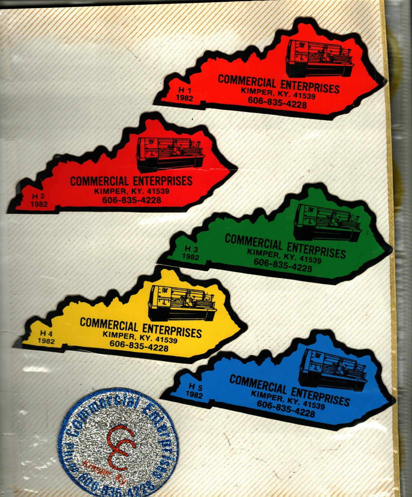 NICE LOT OF 5 KIMPER, KY. COMMERICAL ENTERPRISES COAL MINING STICKERS ...