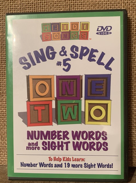 Sing and Spell Vol. 5 DVD : Number Words and More Sight Words by Heidi ...