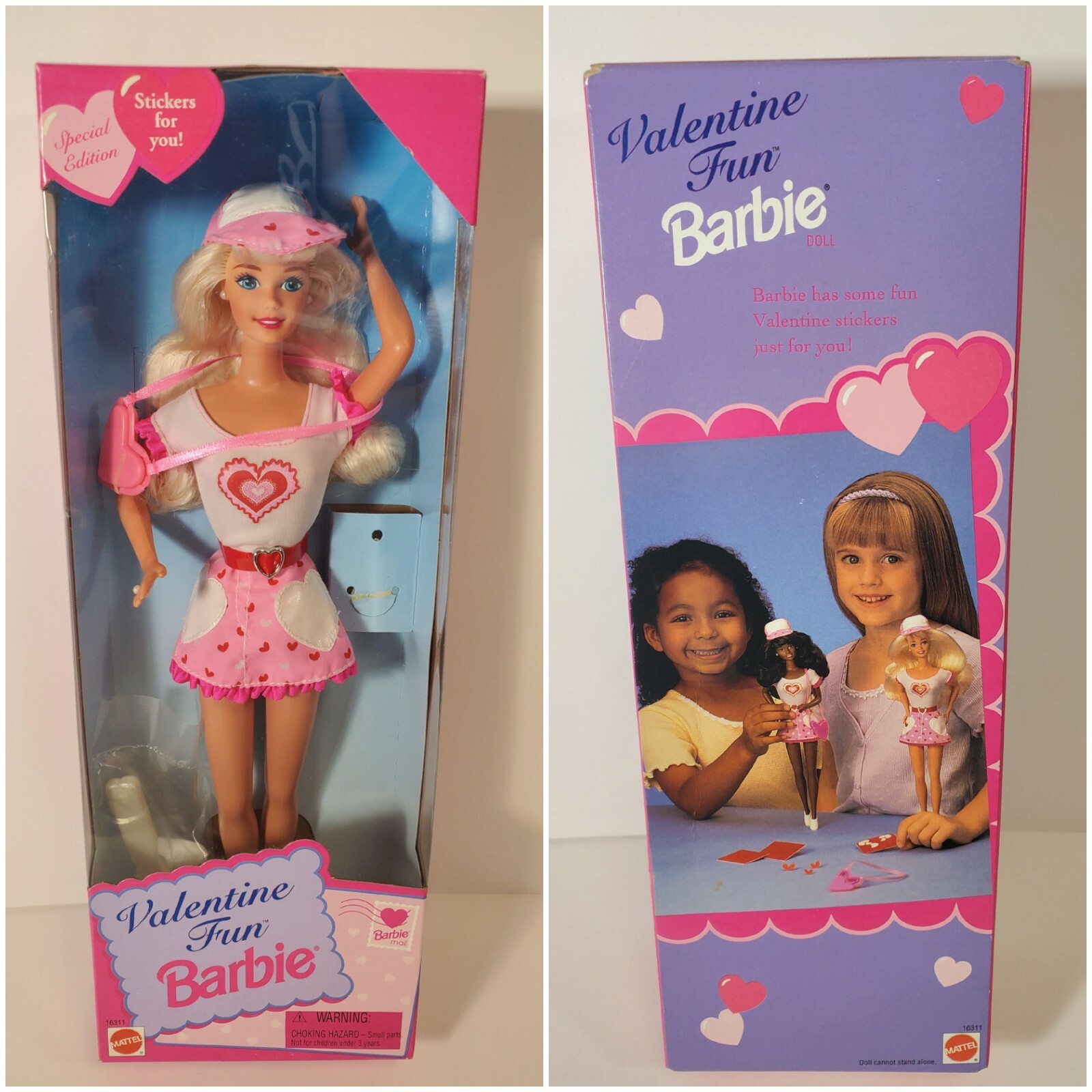 Lot NEW Two/2 Barbie's Valentine 1996 Valentine FUN Barbie & 2008 ...