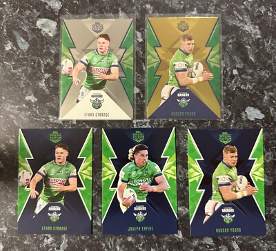 2025 NRL Special Edition Best & Less Raiders Gold Silver 3 Base Card ...