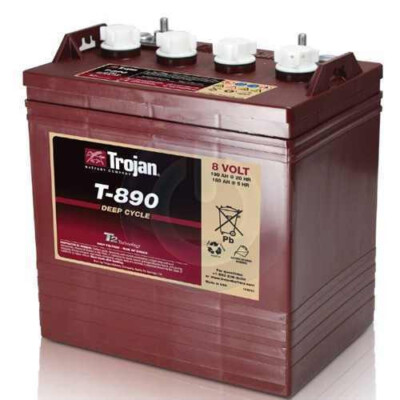 Trojan T-890 8 volt 190 AH Golf Cart Lead Acid ( deep cycle ) battery ...