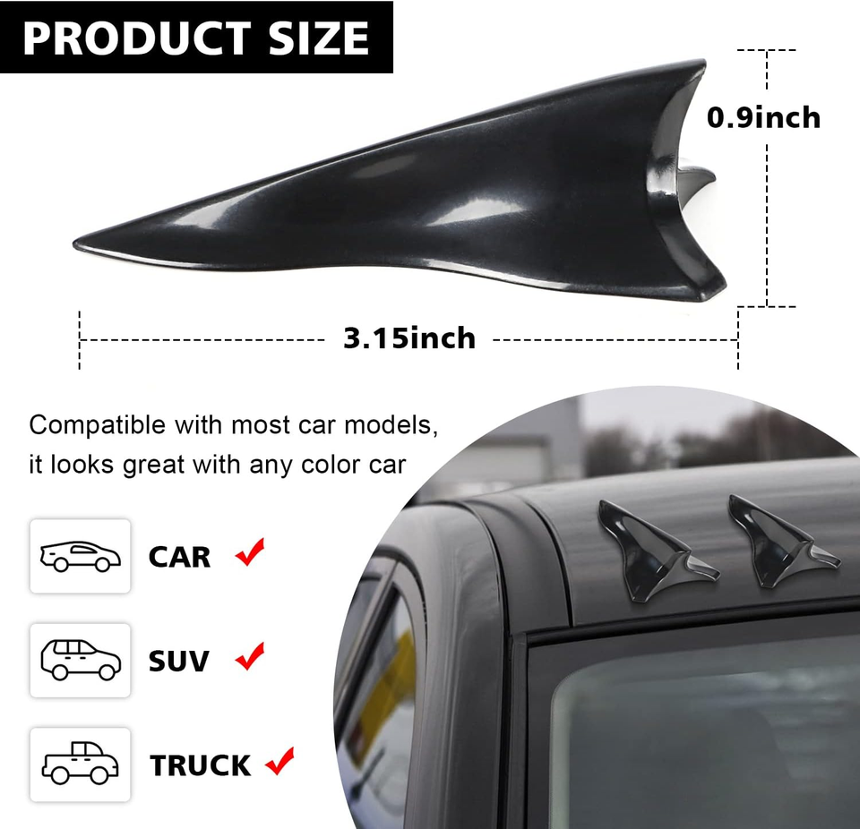Ouzorp 10Pcs Air Vortex Generator Diffuser Shark Fin Set Kit Compatible ...
