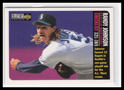 Randy Johnson #365 1996 Collector's Choice Seattle Mariners | eBay