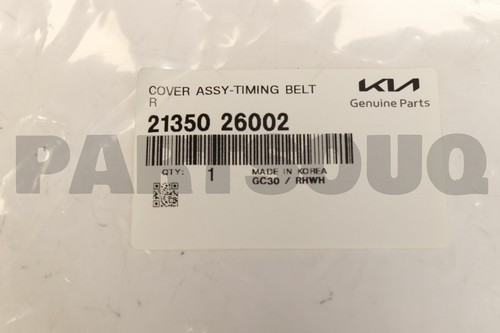 2135026002 Genuine Hyundai / KIA COVER ASSY-TIMING BELT LWR | eBay