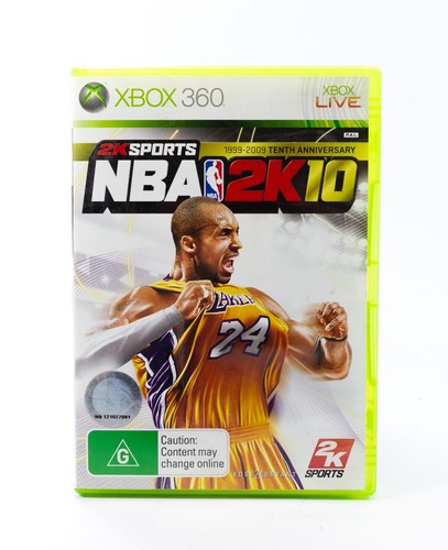 NBA 2K10 Xbox 360 Kobe Bryant Cover Complete With Manual Like New | eBay