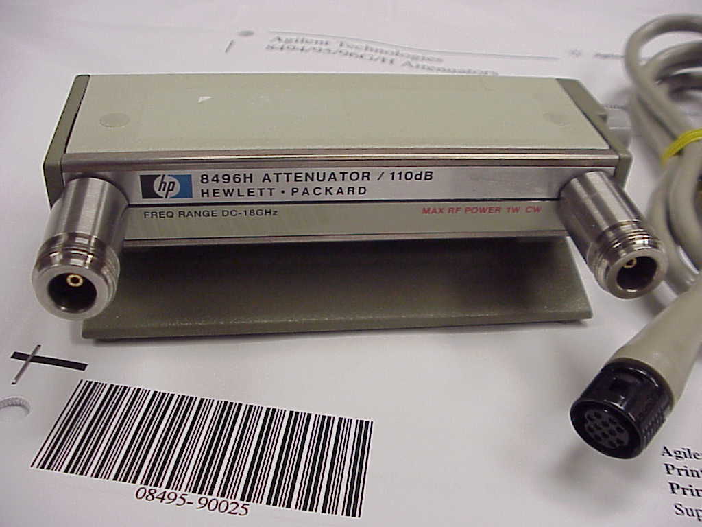 HP 8496H DC-18GHz 110dB 10dBstep Programable Attenuator | eBay