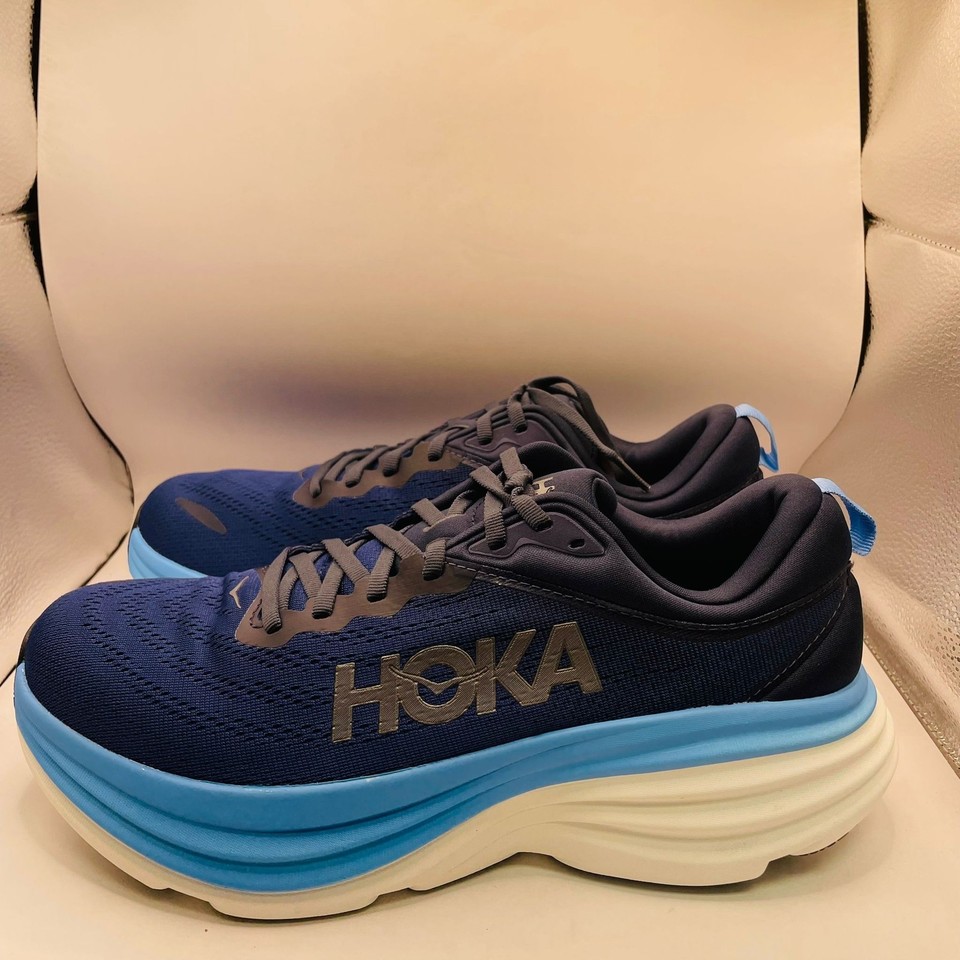 MEN’S HOKA BONDI 8 RUNNING COMFORTABLE SHOE – OUTER SPACE/ALL ABOARD ...