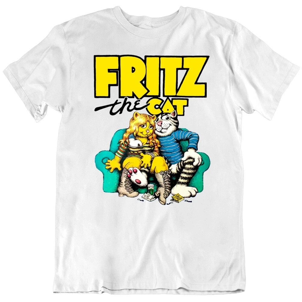 Fritz The Cat Tee Retro Adult Cartoon Fan T Shirt | eBay