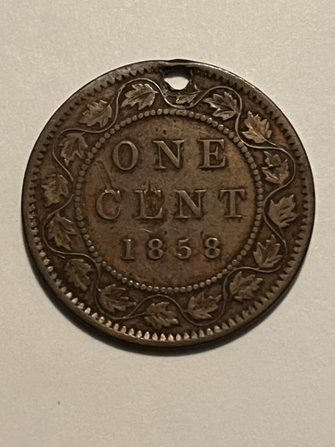 1858 Canada one (1) Large Cent Coin. First issue year. Nice coin. See ...