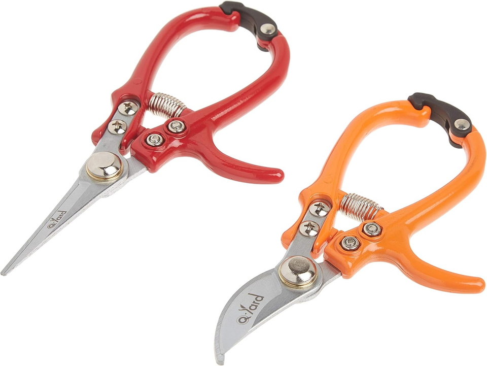 2 - Pack Pruning Shear, Mini- Extra Sharp Garden Hand Pruners, Easier ...