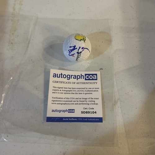 MIKE FLUFF COWAN SIGNED AUTOGRAPH MASTERS GOLF BALL ACOA PGA TOUR CADDY ...
