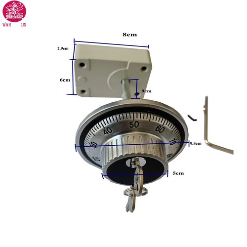 Mechanical Combination Safe Lock Dial and Ring With Keys UL Listed For ...