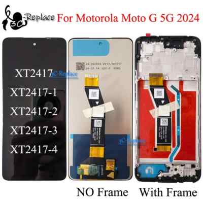 For Motorola Moto G 5G 2024 XT2417-1 XT2417-2 LCD Display Touch Screen ...