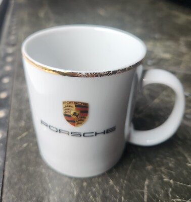 Porsche Germany Coffee Tea Cup Mug Classic Porsche Genuine Crest Logo ...