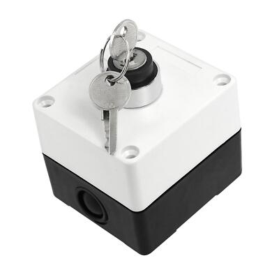 On/Off/On 3 Positions 4 Terminals 2NO Keylock Rotary Switch Station ...