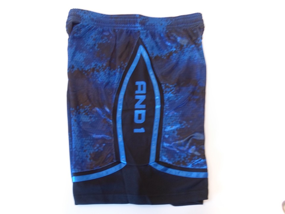 New And1 Mens Basketball Gym Workout Shorts Adjustable Waist S L 2XL ...