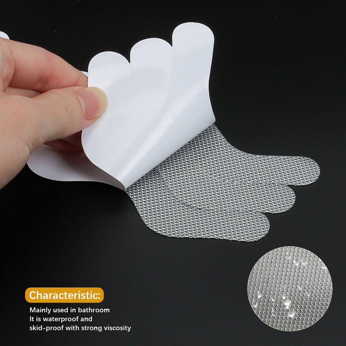 24Pc Bath Tub Shower Stickers Anti Slip Grip Strips Non-Slip Safety ...