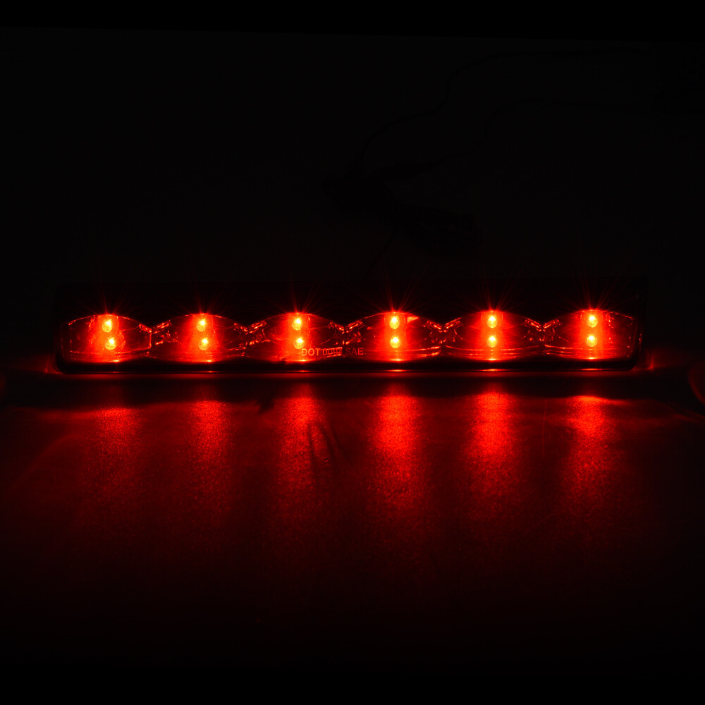 LED Red Third Stop Brake Light Lens Fit For Truck Cap Topper Recessed ...