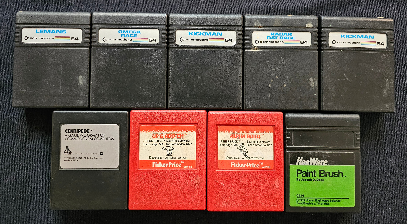 Lot of 9 Commodore 64 Game Cartridges | eBay