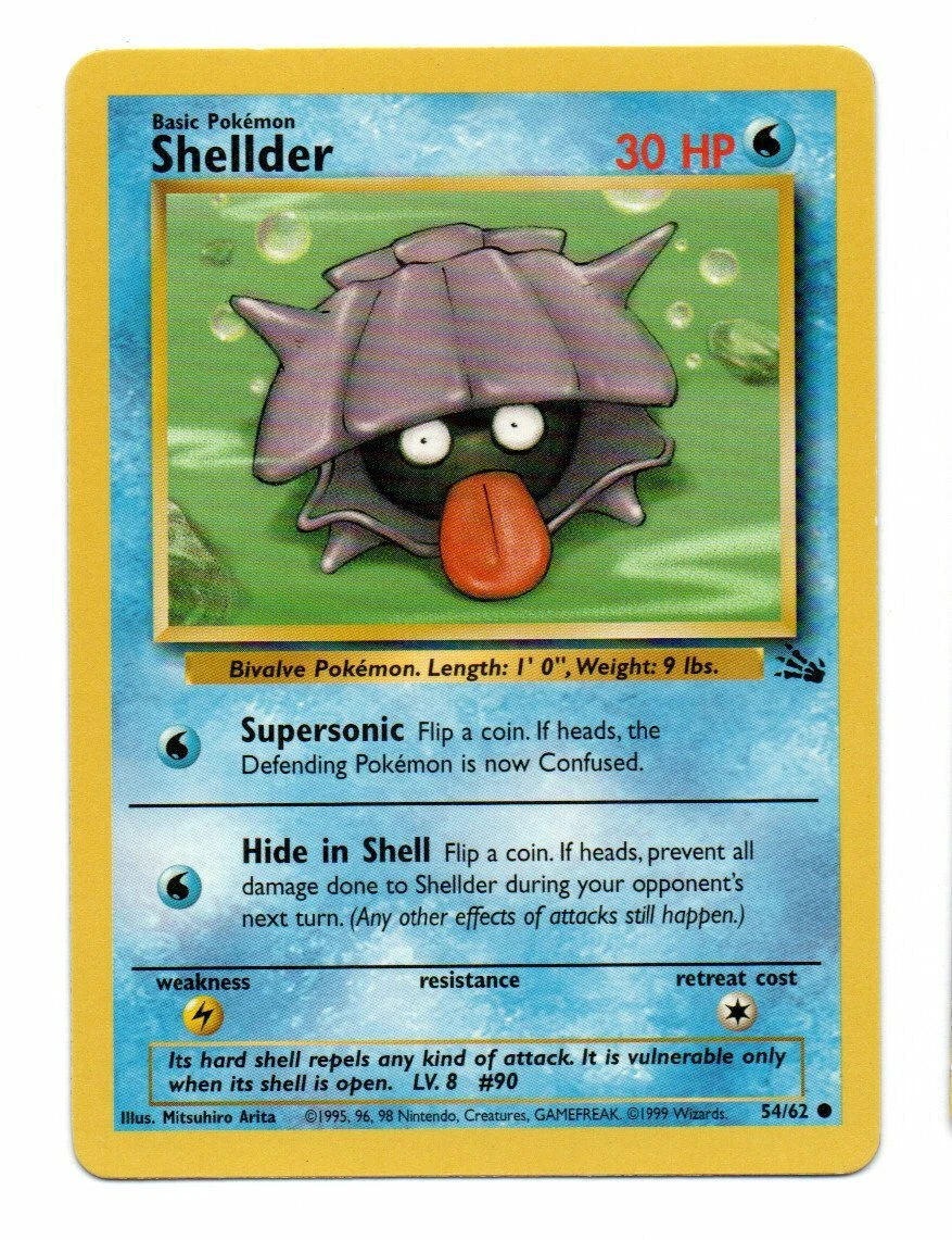 Pokemon Shellder Card