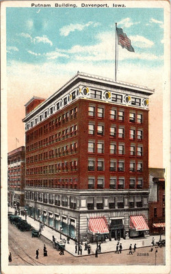 Postcard Putnam Building Davenport Iowa IA Posted 1921 | eBay