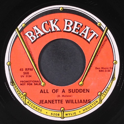 JEANETTE WILLIAMS all of a sudden / mr. soft touch 7" Single 45 RPM ...