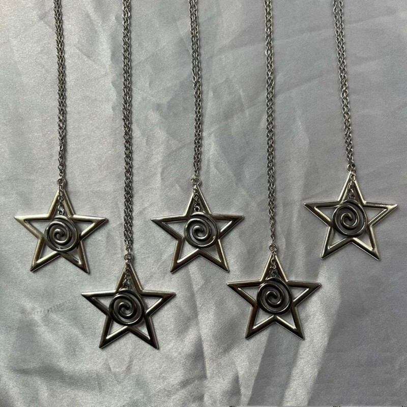 Spirals Rune Star Necklace Unique Y2K Star Necklace Personalized Star ...
