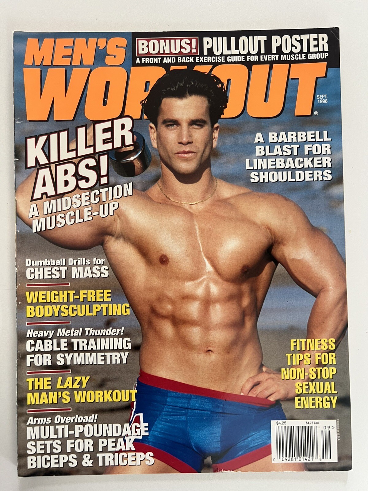 MEN'S WORKOUT MAGAZINE SEPTEMBER 1996 (RARE, OUT-OF-PRINT) SAGI KALEV ...