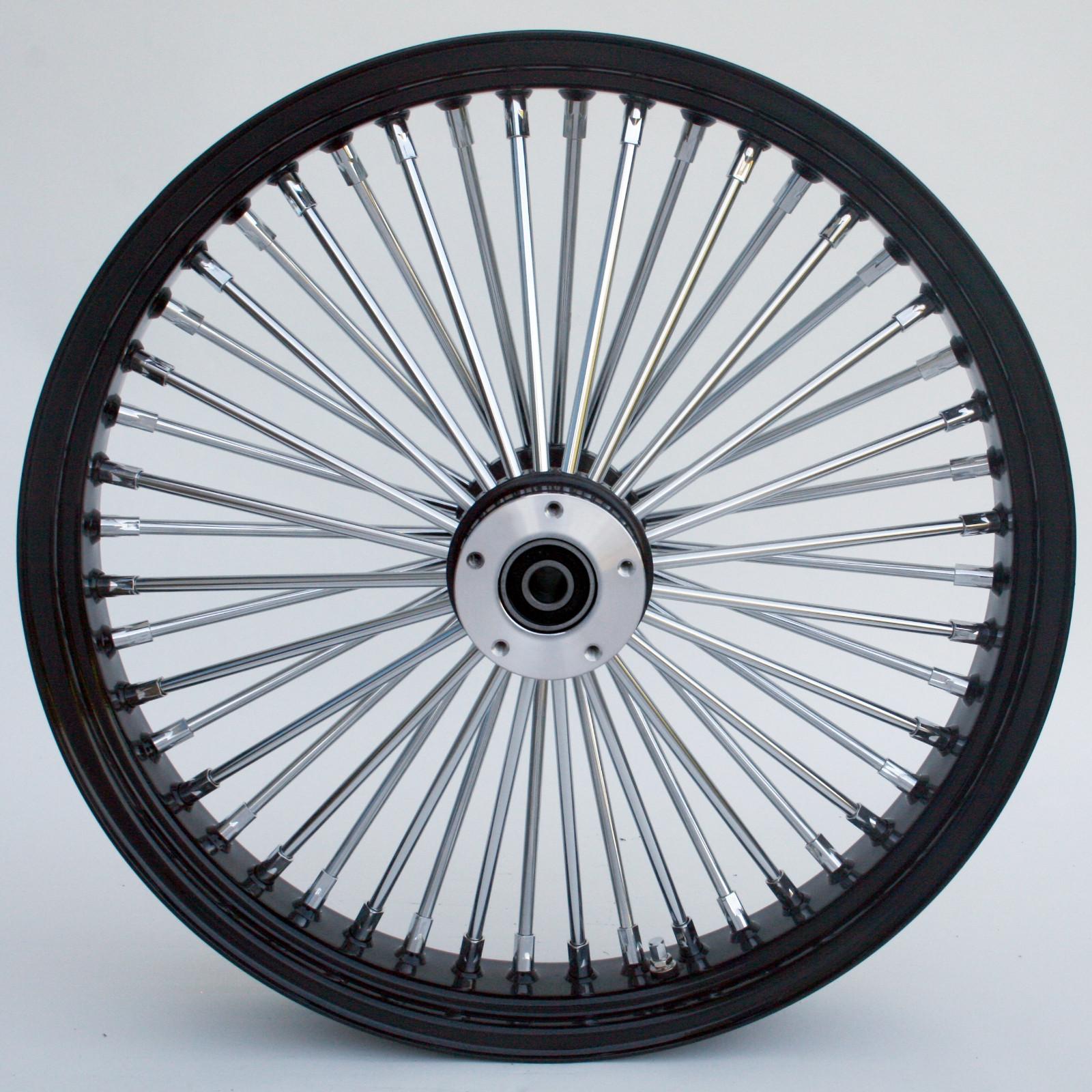 E5dca Ultima King Spoke Black/chrome Front Dual Disc Wheel 21x2.15 for ...