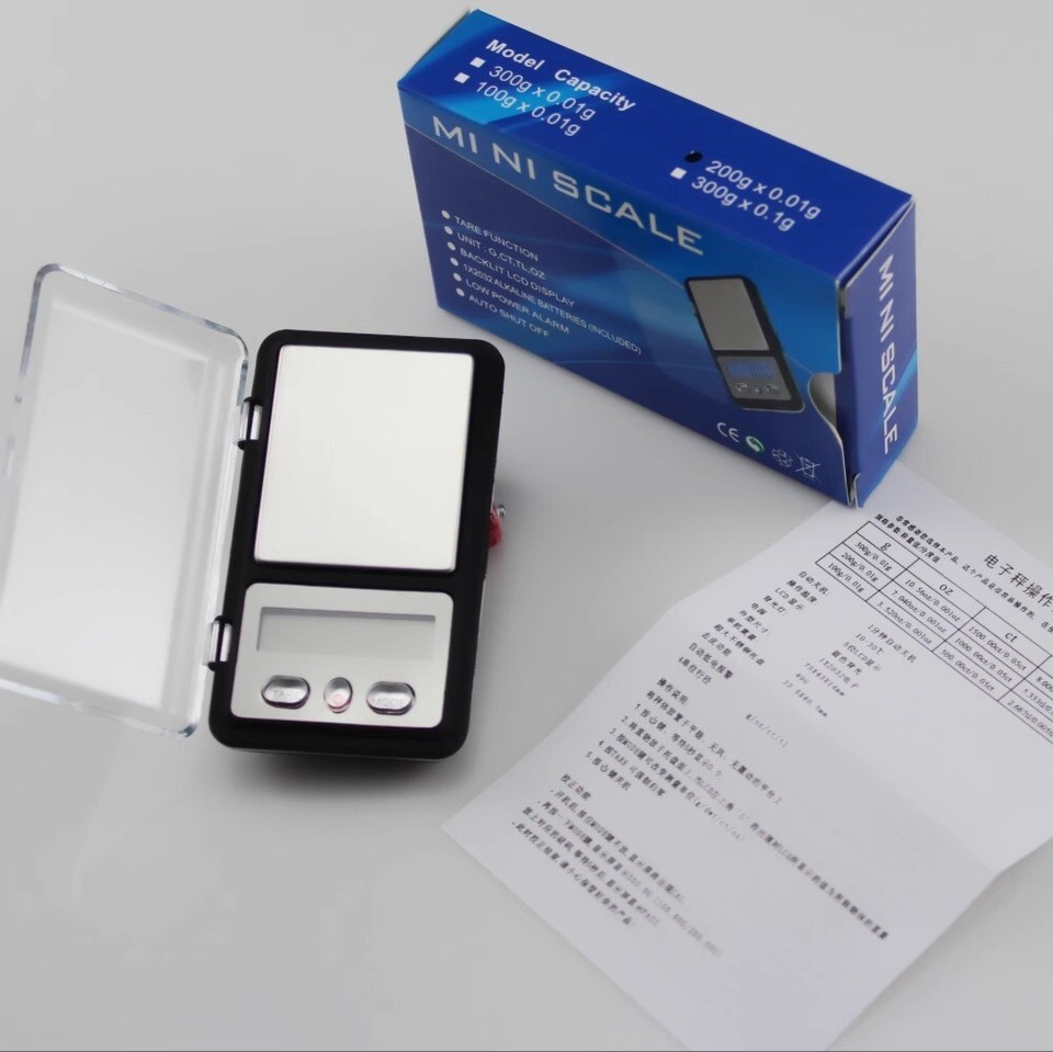 200g Jewelry Scale Digital Pocket Scales LCD Display Scale Small Mini ...