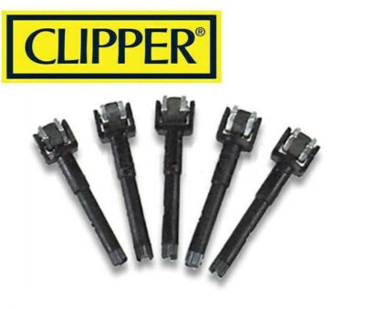 5 x CLIPPER Lighter Flint Wheel Replacement Spare Stem Pokey Bit ...