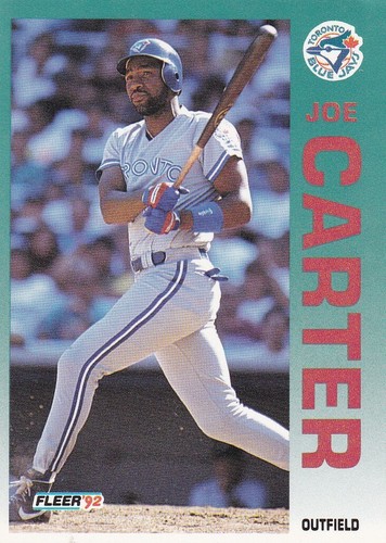 Joe Carter Toronto Blue Jays Fleer # 327 1992 Baseball Card | eBay