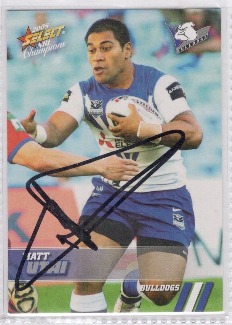 🔥 2008 CHAMPIONS Signed Card MATT UTAI #24 🔥☆ | eBay Australia