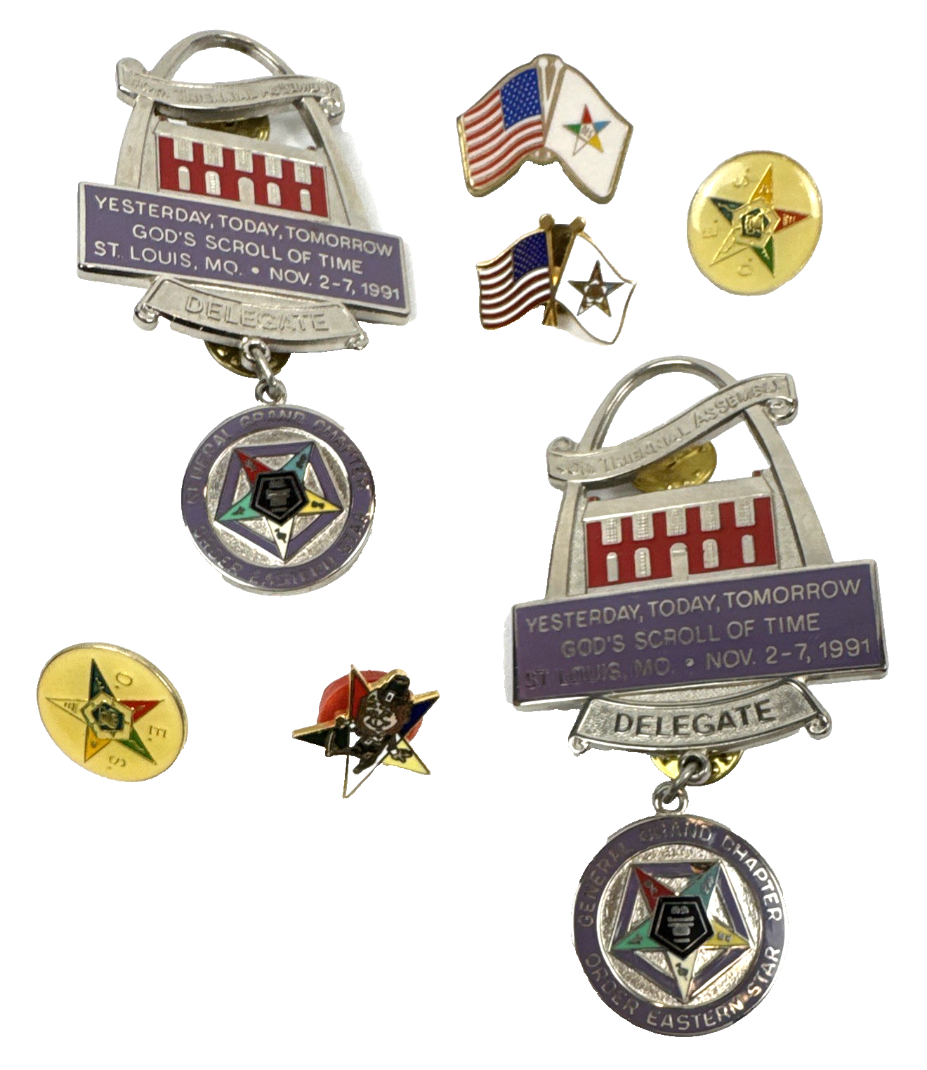 Vintage Order of the Eastern Star OES Pin Lot Brooch Jewelry | eBay