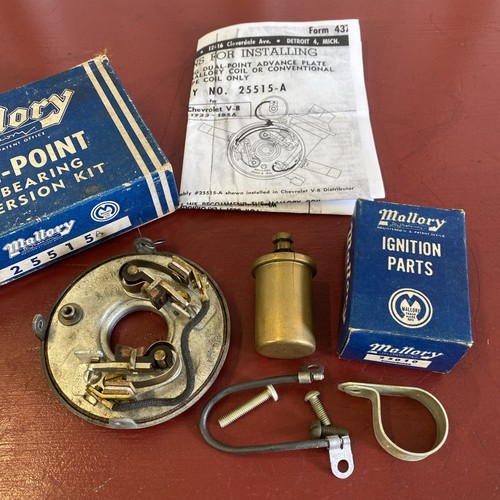 MALLORY BRASS CONDENSER KIT 25010 DUAL POINT CONVERSION KIT 25515A 55 ...
